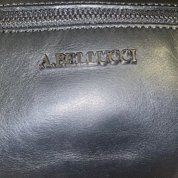 AB A. Bellucci | Bags | Ab A Bellucci Fold Over Italian Leather Large ...